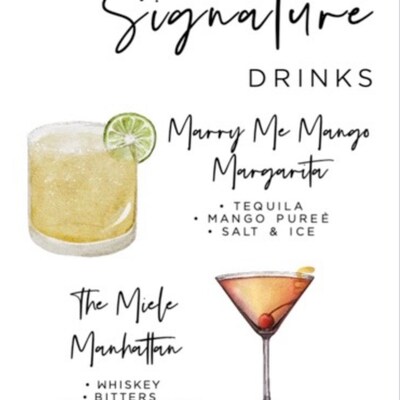 Pool Party Bar Menu Template Summer Party Drink Menu - Etsy