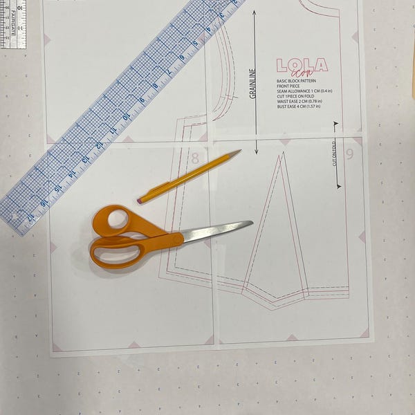 Basic Block Bundle Pdf Sewing Pattern Basic Bodice Pattern Basic 1167