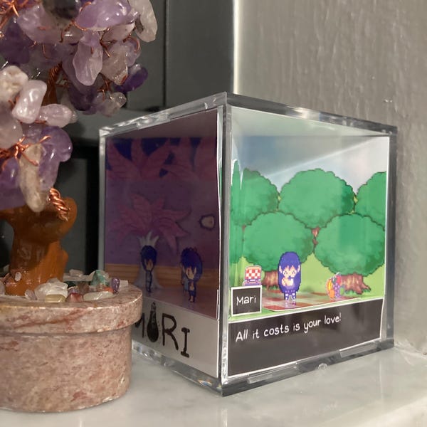 Omori Memories 4-sided 3D Diorama Cube – Shadow Box, Gamer Gift, Omori ...