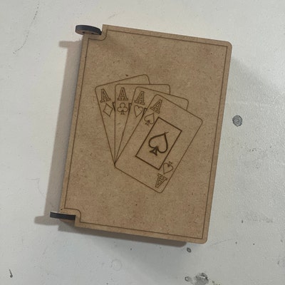 Wooden Playing Card Box / Laser Cut Box With Lid / Laser Vector Files ...