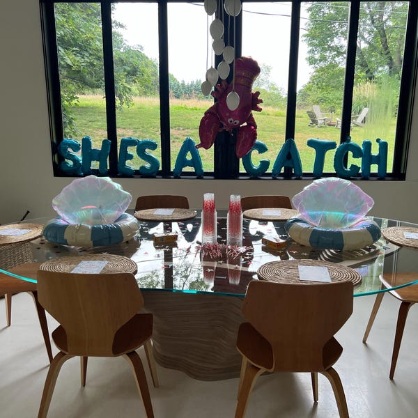 She's A Catch Letter Balloon Kit Beach Bachelorette Party Decorations ...