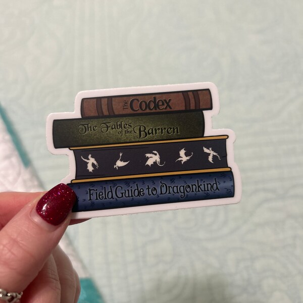 Violet's Books Fourth Wing Sticker, Officially Licensed Merch, Sticker ...