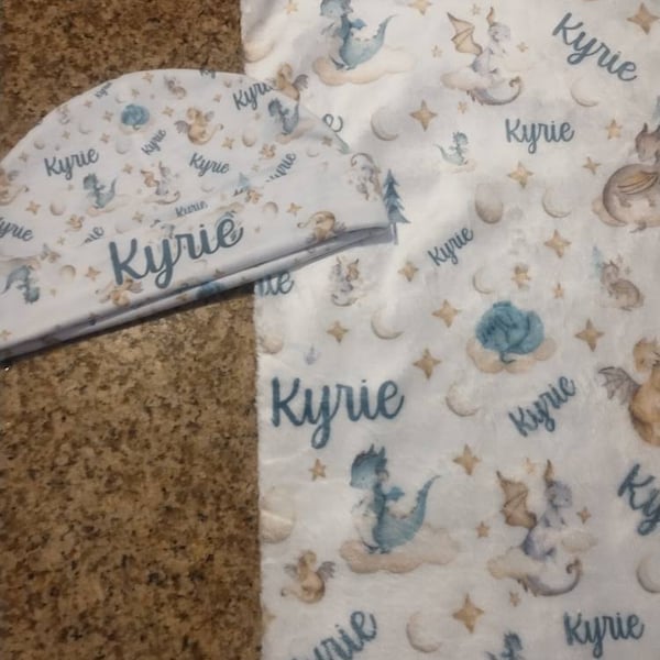 Dragon Swaddle Blanket, Dragon Personalized Baby Blanket, Baby Blanket ...
