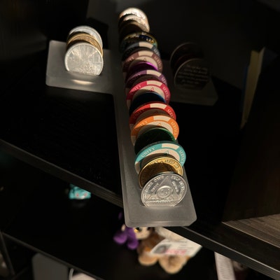 Sobriety Gift, Gift for Sponsor Sponsee, AA Chip Holder Tray, AA Coin ...