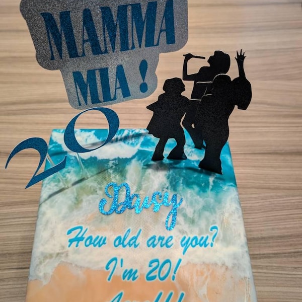 Mamma Mia Cake Topper | Custom Cake Topper | Birthday Cake Topper ...
