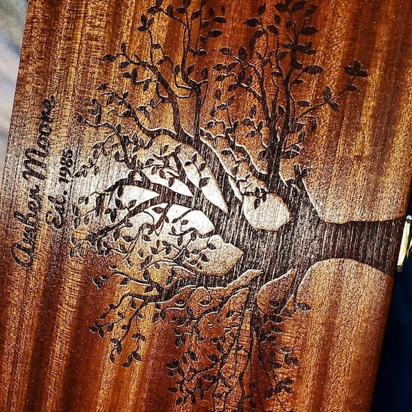 Personalized Tree of Life Memory Box 12x8x4, Custom Hand Made Wood ...