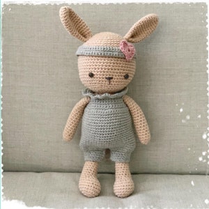 Edith the Little Bunny Amigurumi Crochet PATTERN ONLY Rabbit - Etsy