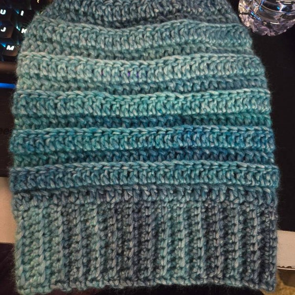 Crochet Hat Pattern - Slouchy Beanie Hat Mens Hats Womens Hats Winter ...