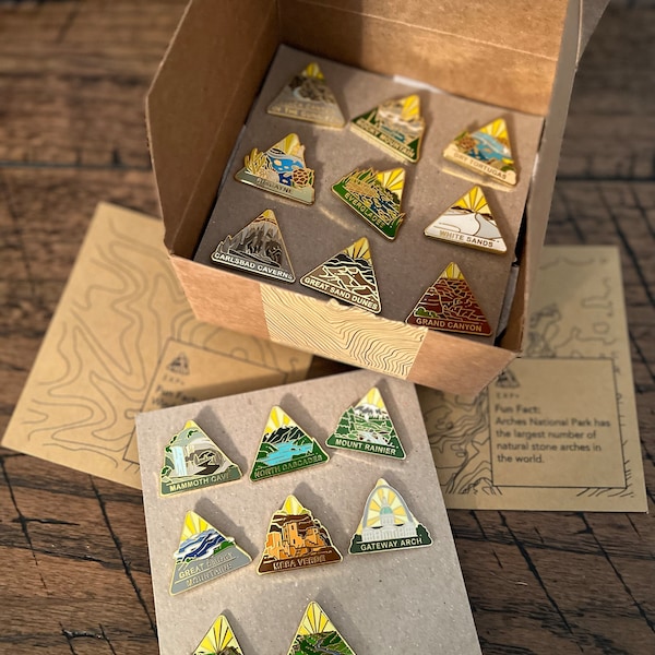 National Park Enamel Pin Sets | National Park Lapel Pin Collection ...