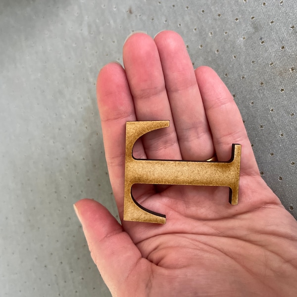 Wooden Georgia Font Letters Large Small 2cm-40cm 4mm Thick Craft Extra ...