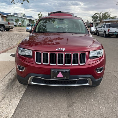 Reflective Pink Triangle LGBT Rights Support Pride Symbol Vibrant Color ...