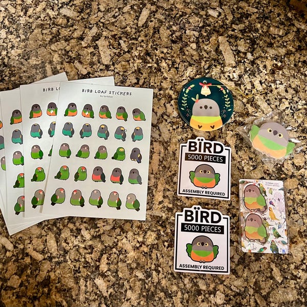 Bird Loafs Sticker Sheets - Etsy