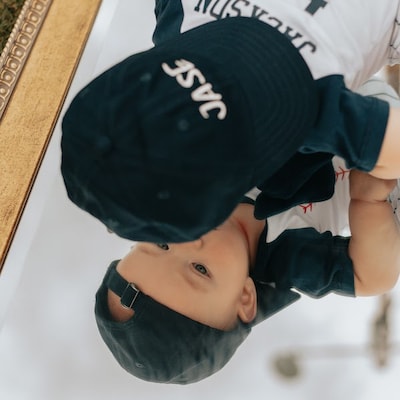 Monogrammed Infant Baseball Hat, Personalized Infant Baseball Hat, Baby ...