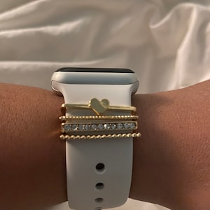 Smart Watch Band Stackable Jewelry Ring Charms Watch Band Bars ...