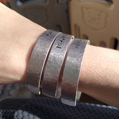 Custom Hand Stamped Metal Wrap Ring - Etsy