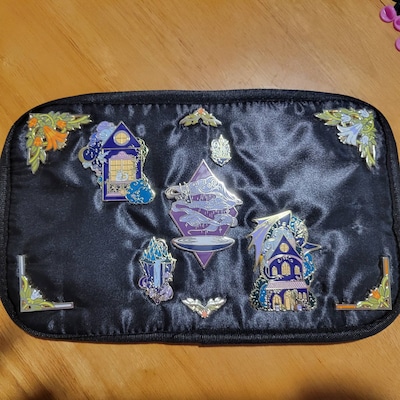 Gold Ocean of Sky Floating Islands Hard Enamel Mini Pin Set Night ...