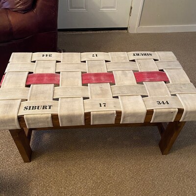 Fire Hose Bench Firefighter Thin Red Line Birthday Gift Fireman ...