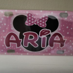MINNIE MOUSE Mini License Plate Personalized Design2 Custom - Etsy