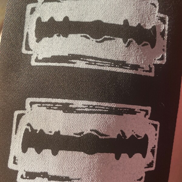 Razor Blades Goth Punk Handmade Sew-on Fabric Patches Set - Etsy