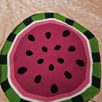 Pancake Blanket Crochet PDF Pattern With Blueberries Strawberries ...