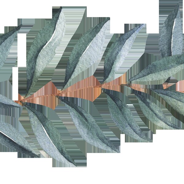 Greenery Border PNG Clipart. Greenery Garland Clipart. Watercolor ...