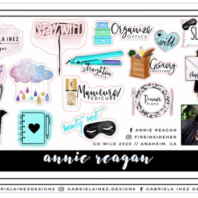 Custom Sticker Contact Cards for Planner Meet Ups & Events - Etsy