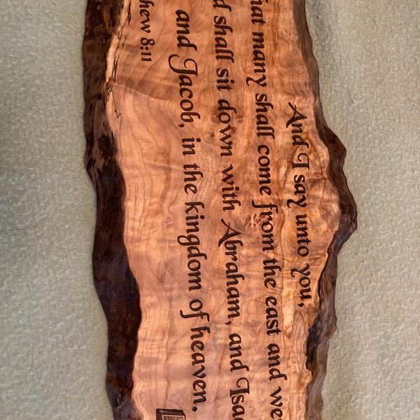 Laser Engraved Custom Bible Verse Plaque as a Pastor Gift - Etsy