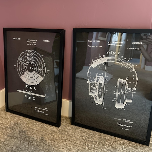 Music Lover Gift Wall Art, Music Poster Set of 3, Vintage Record Player ...