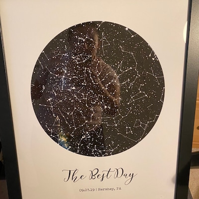 Custom Constellation Map Poster, Night Sky Print, Star Map, Gift for ...