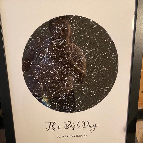 Custom Constellation Map Poster, Night Sky Print, Star Map, Gift for ...