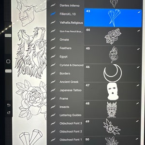 Procreate Tattoo Lettering Vol.3 - Etsy