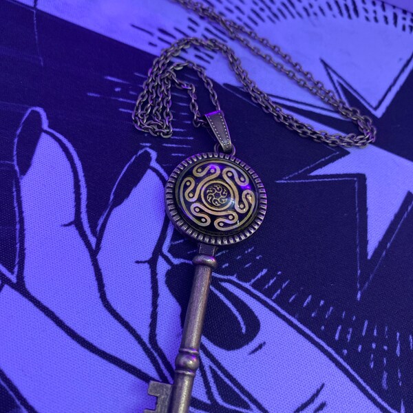 Goddess Hekate Key Symbol Pendant Necklace + Box - Hecate Witchcraft ...