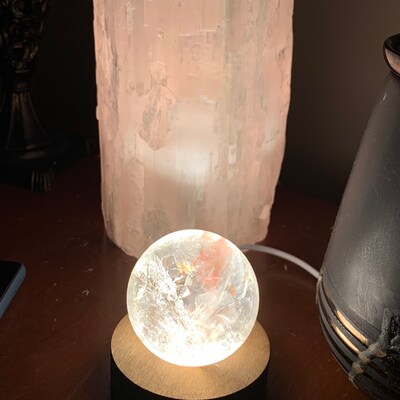 Crystal Light Stand // MADE TO ORDER // Crystal Lamp // Led Light ...