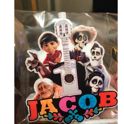 Disney COCO Cake Candle, Personalized Birthday Candle, Cake Topper ...