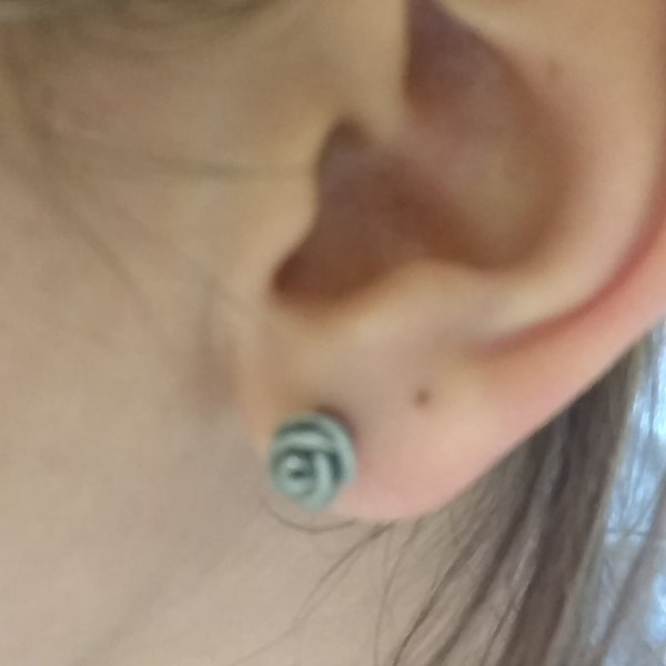 Tiny Flower Rose Stainless Steel Plugs for Gauged or Stretched Ears ...
