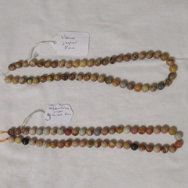 Rare American Natural Hidden Valley Jasper From Idaho USA 6mm 8mm 10mm ...