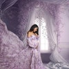 Purple Whimsy Floral Digital Backdrops. Maternity Backdrops Digital ...