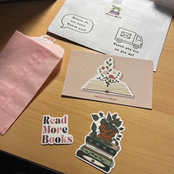 Romance Reader Vinyl Sticker, Book Sticker, Bookish Merch, Bookish ...