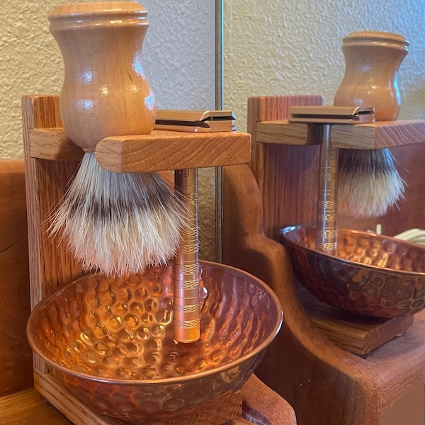 Hammered Copper Shave Dish - Etsy