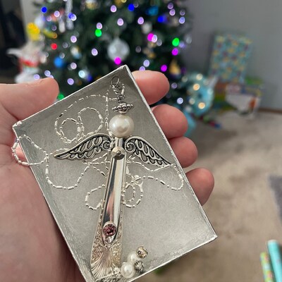 Handmade Angel Wing Spoon Pendant Gift for Grandma Silverware - Etsy