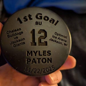 1st Goal Puck - Etsy