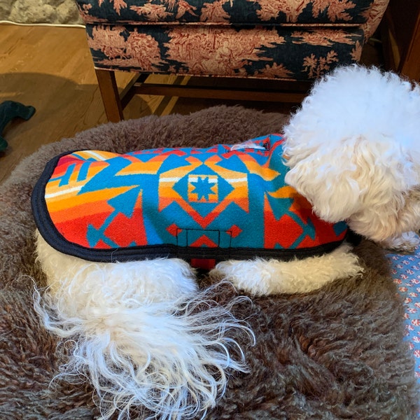 Red & Black Pendleton Wool Dog Coat - Featuring Exclusive D-ring ...