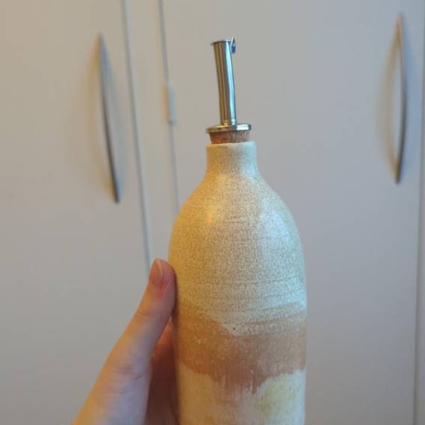 Mountains Ceramic Planter, Handmade Glazed Plant Pot, Landscape Plant Pot, 200ml Beige Vessel ...