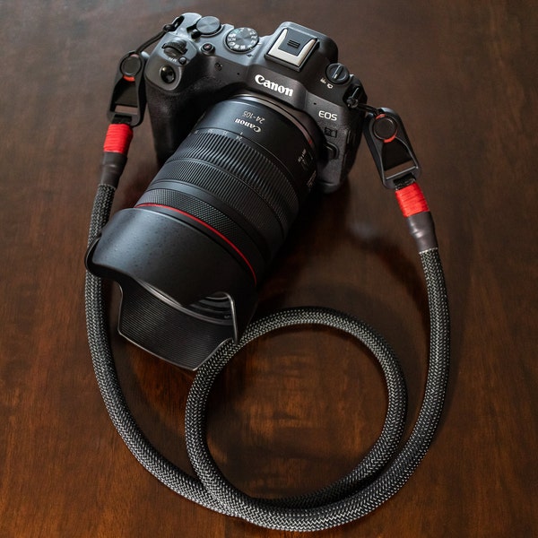 Black Camera Neck Strap With Optech Qd Mini Loop Attachments - Etsy