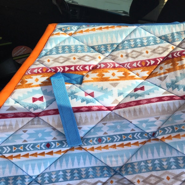 Custom Stirrup Covers - Blue Equestrian Toile - Fleece Lined - Etsy