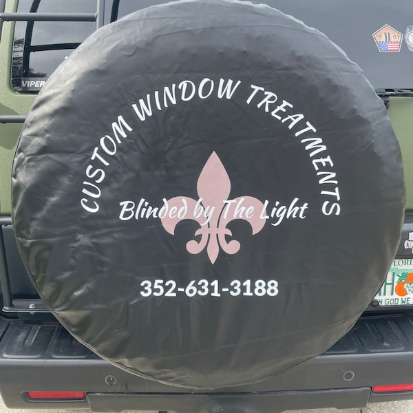 Custom Spare Tire Cover: Your Image & Text, Full Color, All Sizes - Etsy