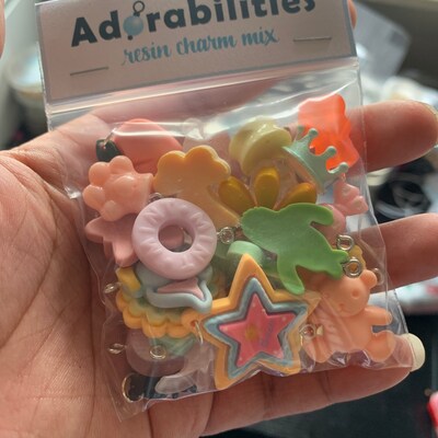 Cute Charm Mix 25 or 50 Pc Variety of Animal Food Kawaii Cabochon ...