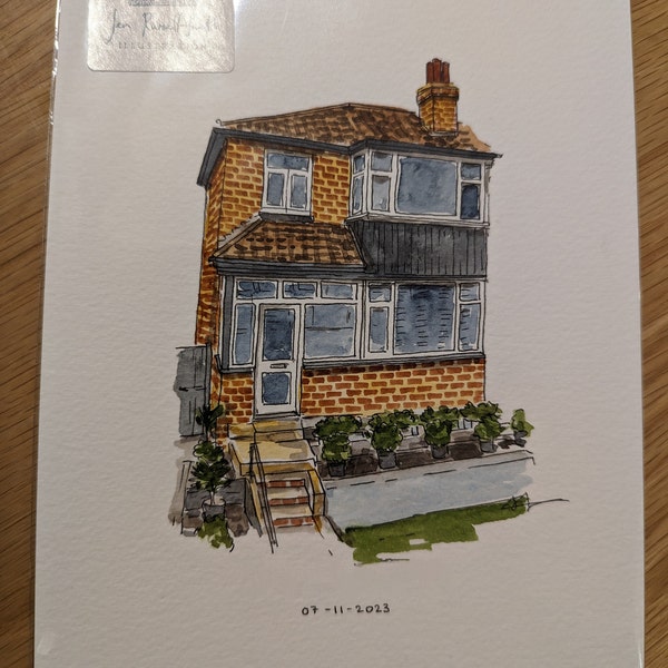 Personalised Building Art: Multiple House Portrait of Your 'house Story ...