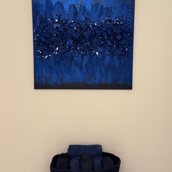 City Lights - Pretty Glitter Abstract Art, Glitter Wall Art, Abstract ...