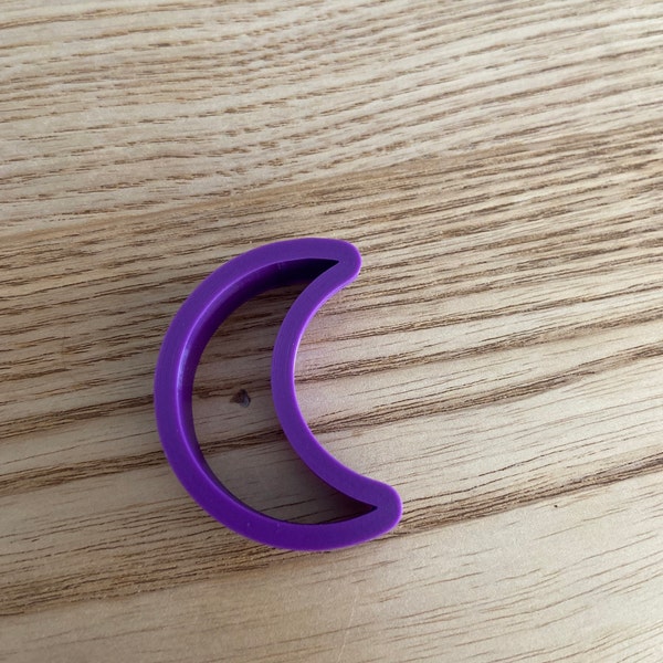Moon Cutter Cookie or Fondant Cutter and Polymer Clay, Jewelry Earrings ...